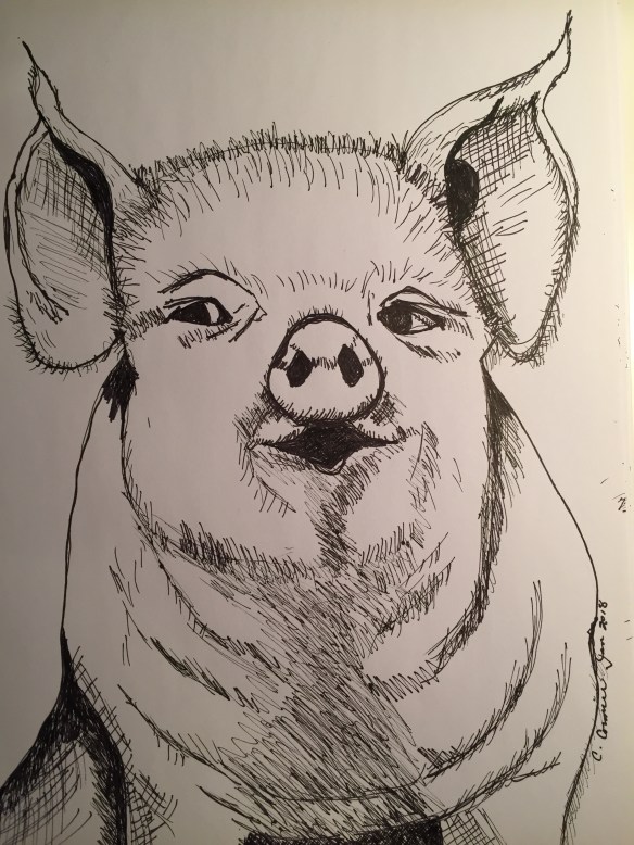 365 Days of Art – Random Pig | Mama Cormier