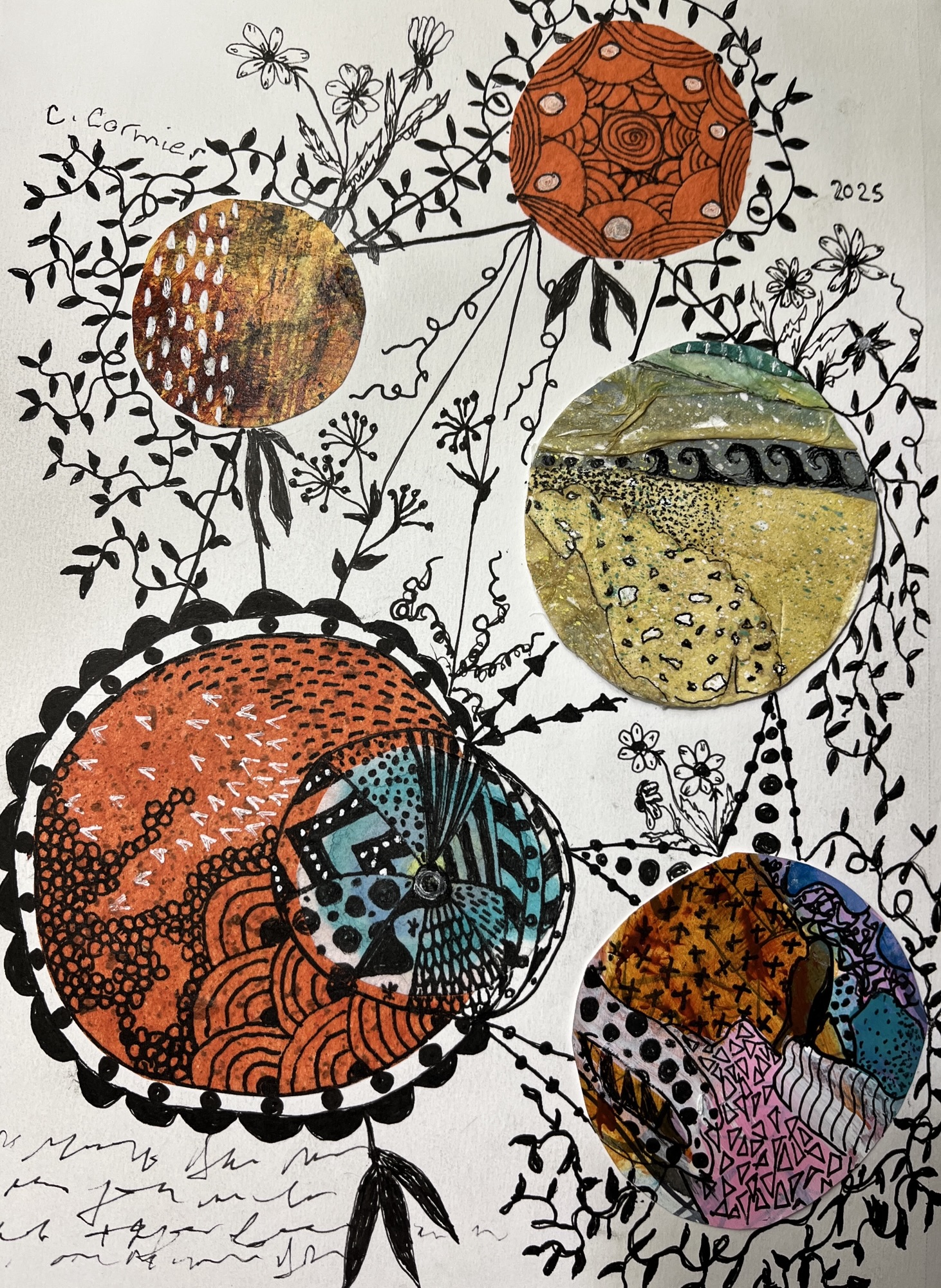 Day 21 – Collage and Mark Making | Mama Cormier