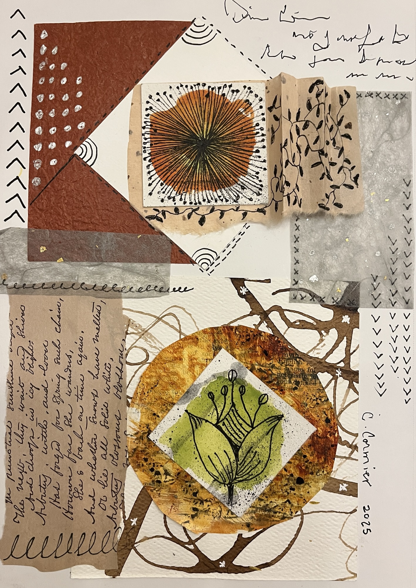 Inchies for Hand Painted Papers | Mama Cormier