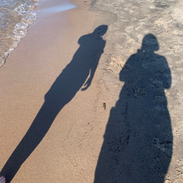 Shadows Walking on the Beach | Mama Cormier
